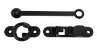 DOOR HOLD BACK BALL & SOCKET ALUM 6" BLK - 309-0006 | Detroit Hitch